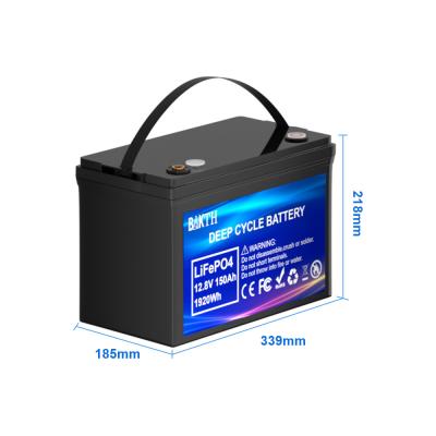 China Portable Rechargeable Lithium Battery 12.8V 150ah Lifepo4 Battery for sale