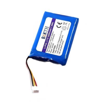 China 2000mAh Li Polymer Battery Pack 654460 3.7V Polymer Battery With JST Connector for sale