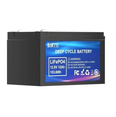 Cina Pacco batteria LiFePo4 12.8V 12Ah per bicicletta elettrica, alta durata ciclica, ricaricabile in vendita