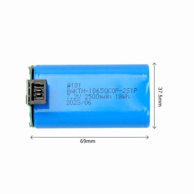 China Customized Lithium Power Pack 7.2V 2500mah Rechargeable Li Ion Battery Pack for sale
