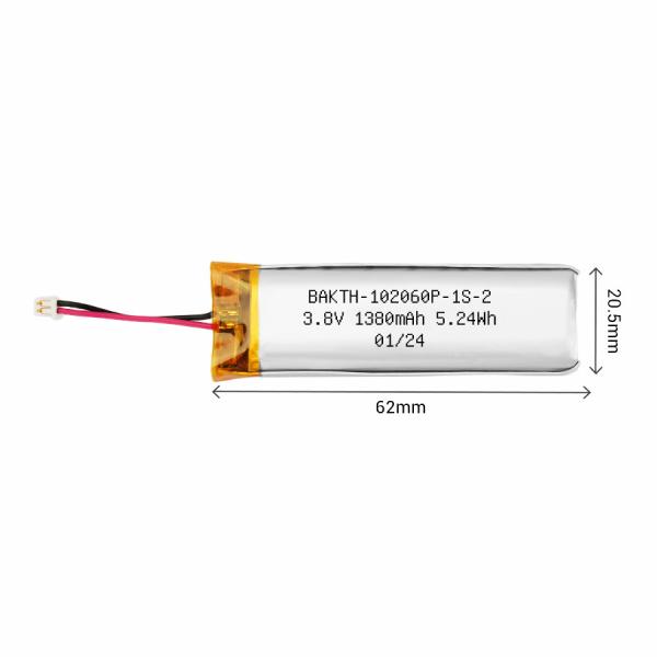 Quality 1380mAh Li Polymer Power Bank BAKTH-102060P-1S-2 Oem For Handheld Measuring for sale