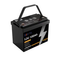 Quality Rechargeable LiFePO4 Lithium Ion Solar Battery Bank 100Ah For Solar Storage for sale