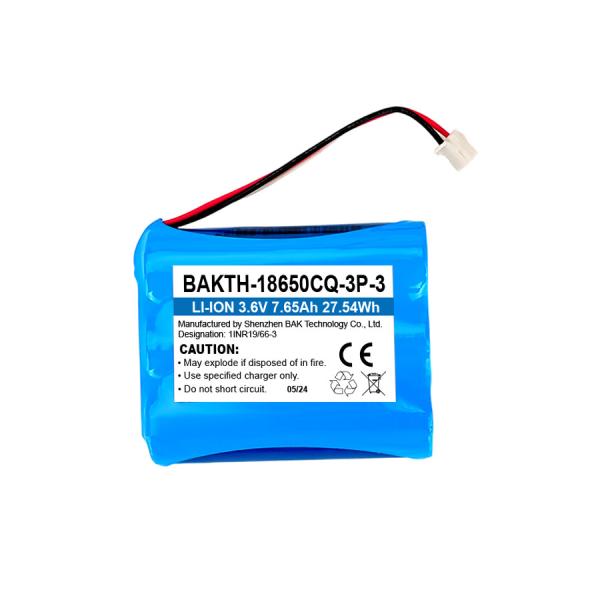 Quality Customized Li Ion Battery Pack BAKTH 18650CQ-3P-3 7650mAh For Eletronics for sale