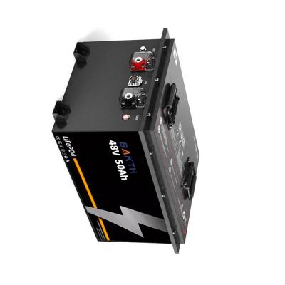 China A Grade Deep Cycle Powerful 48V 50Ah LiFePO4 Golf Cart Battery Pack for  E-scooter for sale