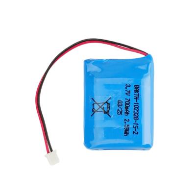 China Customizable Long-Lasting 102328  3.7 V 700mAh Rechargeable Lithium Ion Battery Pack for IoT Gadgets for sale