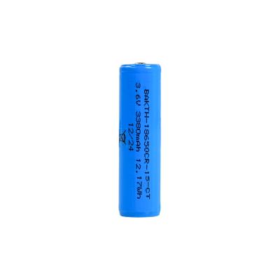 China 18650CR-1S-CT Cylindrical 3.6 V 3380mAh Lithium Ion Battery Cell for Industrial Devices for sale