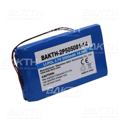 China Lithium Ion Polymer Battery Pack BAKTH-2P505081-14 For Industrial Application for sale