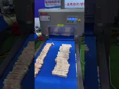 CNC 2-roll slicer Meat cutting machine