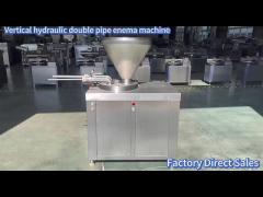 Powerful Vertical Hydraulic Sausage Filler Machine For Meat Processing Plant Use