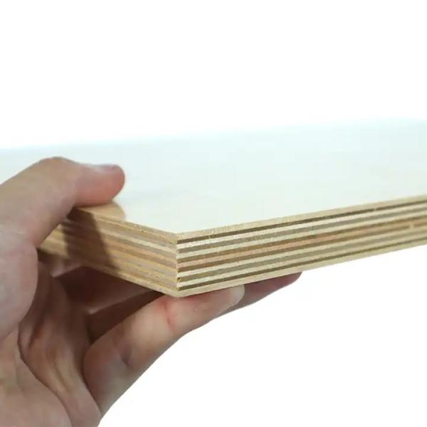 Quality Manufacturer's Wholesale 18mm Laminated Birch Plywood Sheet Modern 4x8 Surface Veneer for Kitchen Furniture/Decoration for sale