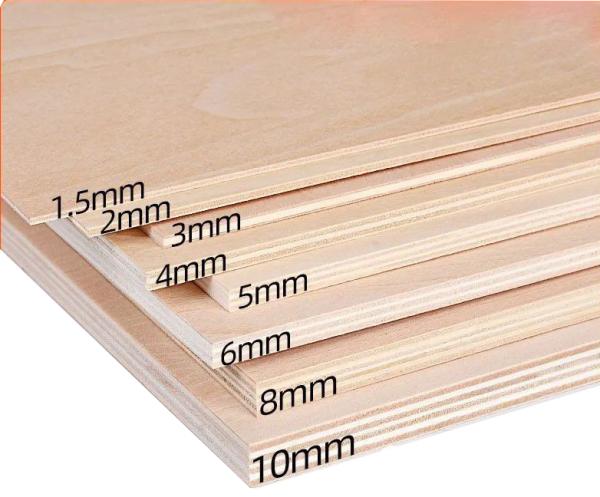 Quality China Manufacturer Wholesale Basswood Plywood 1.5mm-7mm Laminated Veneer Poplar Board Sheets Laser Cut E0 Formaldehyde Emission for sale