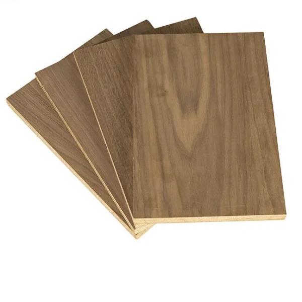 Quality 18mm Poplar Core 4x8 Black Walnut Veneer Plywood with Birch Face Veneer for Furniture Decoration in Living Room Bedroom Kitchen for sale