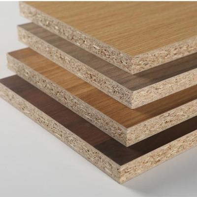 China Factory Price Waterproof Melamine Laminated 16MM & 18MM Chipboard Sheet Finished Particle Board for Kitchen & Bedroom Furniture for sale
