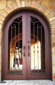 China wrought iron doors for sale