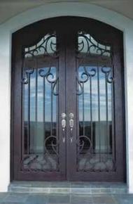 China wrought iron doors for sale