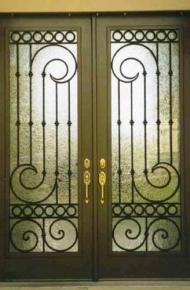 China wrought iron doors for sale