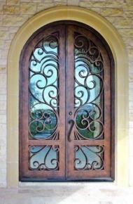 China wrought iron doors for sale