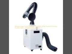 Extrator de fumaça a laser móvel FES200L 210W Purificador de fumaça potente com porta de escape em forma de L