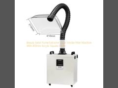 Beauty Salon Fume Extractor Laser Smoke Filter Machine With 410mm Acrylic Square Cover