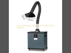Gray Industrial Laser Fume Extractor For Laser Cutter / Engraving