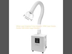 Witte lasergraver rookzuiger 150W laserrookreiniger met meervoudig filtraat