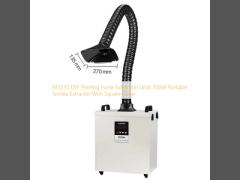 Unidades de extracción de humo de impresión FES350 DTF Extrator de humo portátil de 350W con cubierta cuadrada