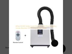 ホワイト FES200 溶接煙抽出器 210W パワー 溶接煙吸収器 DTF 印刷煙浄機