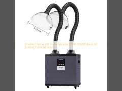 Двойной канал DTF вытягиватель дыма 220W FED200 Черный 3D-печать вытягиватель дыма