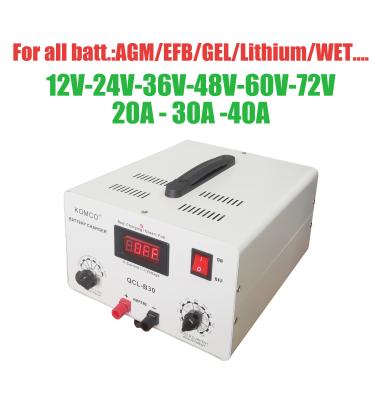 China Verstelbare 24v Smart Battery Charger Automotive Battery Maintenance 5A-40A Te koop