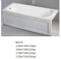 China Custom Solid Surface Freestanding Bathtub Acrylic Rectangle Shaped Oem / Odm for sale