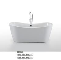 China Popular Modern Freestanding Bathtub Custom Made Solid Surface Acrylic Material for sale