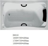 China Rectangle Shape Acrylic Built In Bathtub Modern Style with CE ISO Certification for sale
