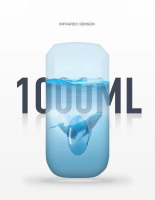Cina erogatore automatico riutilizzabile fissato al muro mani libere del liquido del gel della mano da 1000 ml in vendita