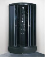China Black MultiFunctional SSteam Shower Cabin Sector Tray Shape for sale