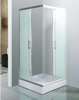 Cina Settore Tray Shape Steam Shower Cabin con il portello scorrevole del confine bianco del quadrato in vendita
