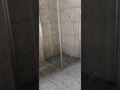 Schermo di doccia di vetro temperato recinzioni a forma di quadrate della doccia della porta del perno