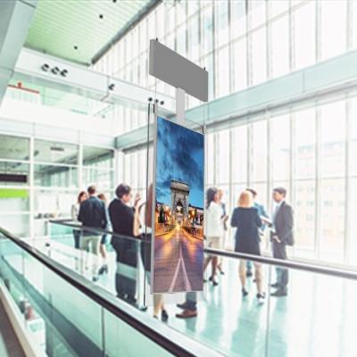 China Indoors Double Sided Hanging Digital Signage 16.7M 8ms 2G DDR3 ROM for sale