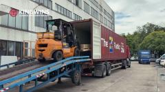 Container loading completed, departing for Australia.