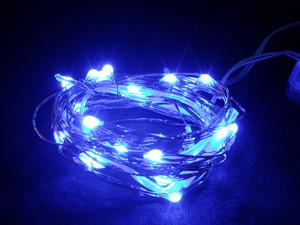 China Blue raindrop 3v battery operated led light 20leds for sale