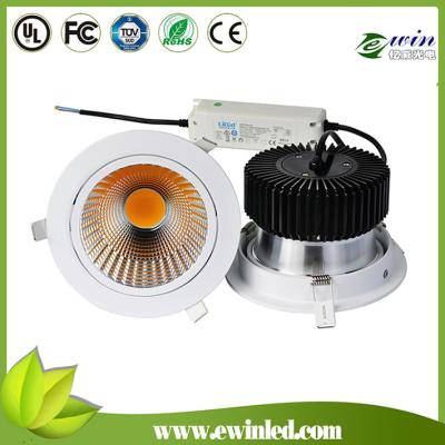 China European quality high cri cob led round downlight, ceiling design ceiling light 30w for co for sale