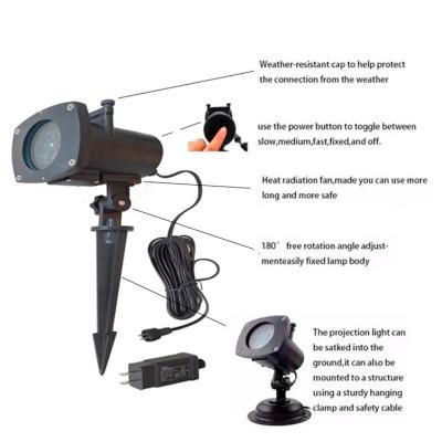 China Mini Star shape laser Christmas lights outdoor garden light for sale
