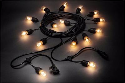 China led Christmas ball string light E26 E27 base decorative patio string lights waterproof for sale
