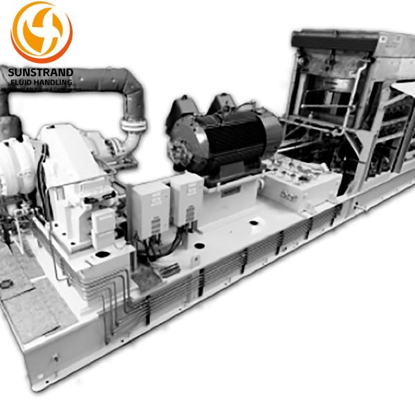 Quality Integrally Geared Multi Stage Process Gas Compressors LF 2X80 Base Mounted for sale