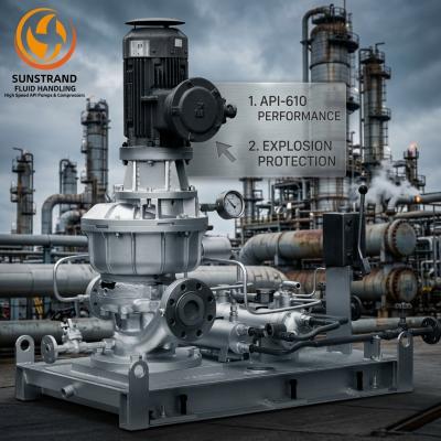 China Heavy Duty Hydrocarbon Processing High Speed Centrifugal Pumps Sundyne LMV 322 Replacement for sale