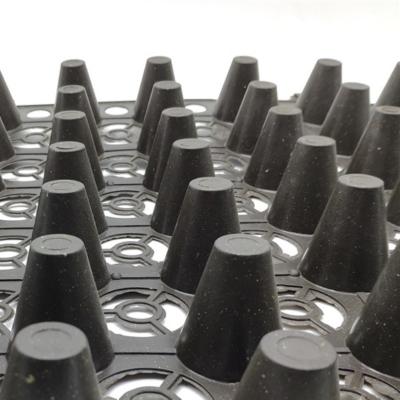中国 効果的な水制御システムのための黒緑色HDPE押収排水セルマットボード 販売のため