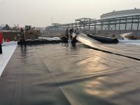 China Double Smooth Surface HDPE Geomembrane Welding Machine for High Density Polyethylene for sale