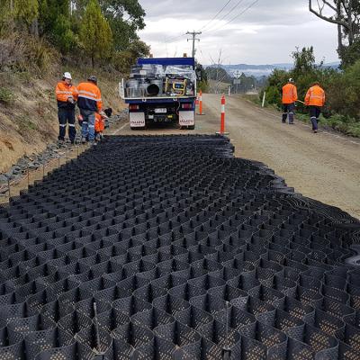 Cina ASTM GRI GM13 Standard 50mm Height HDPE Geocell per rinforzo delle fondamenta dei viali in vendita