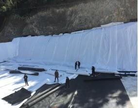 Cina Geotextile e Geonet 3D composite drainage net 3,4 mm-8 mm spessore per prestazioni in vendita