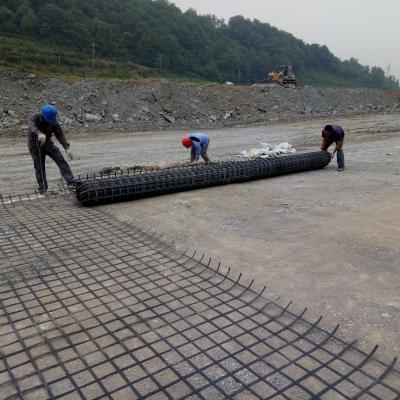 Cina Più facile costruzione di stabilizzazione del suolo da 1 a 6 metri con geogrid composita in acciaio nero PP in vendita