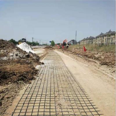 Cina Più facile costruzione di stabilizzazione del suolo da 1 a 6 metri con geogrid composita in acciaio nero PP in vendita
